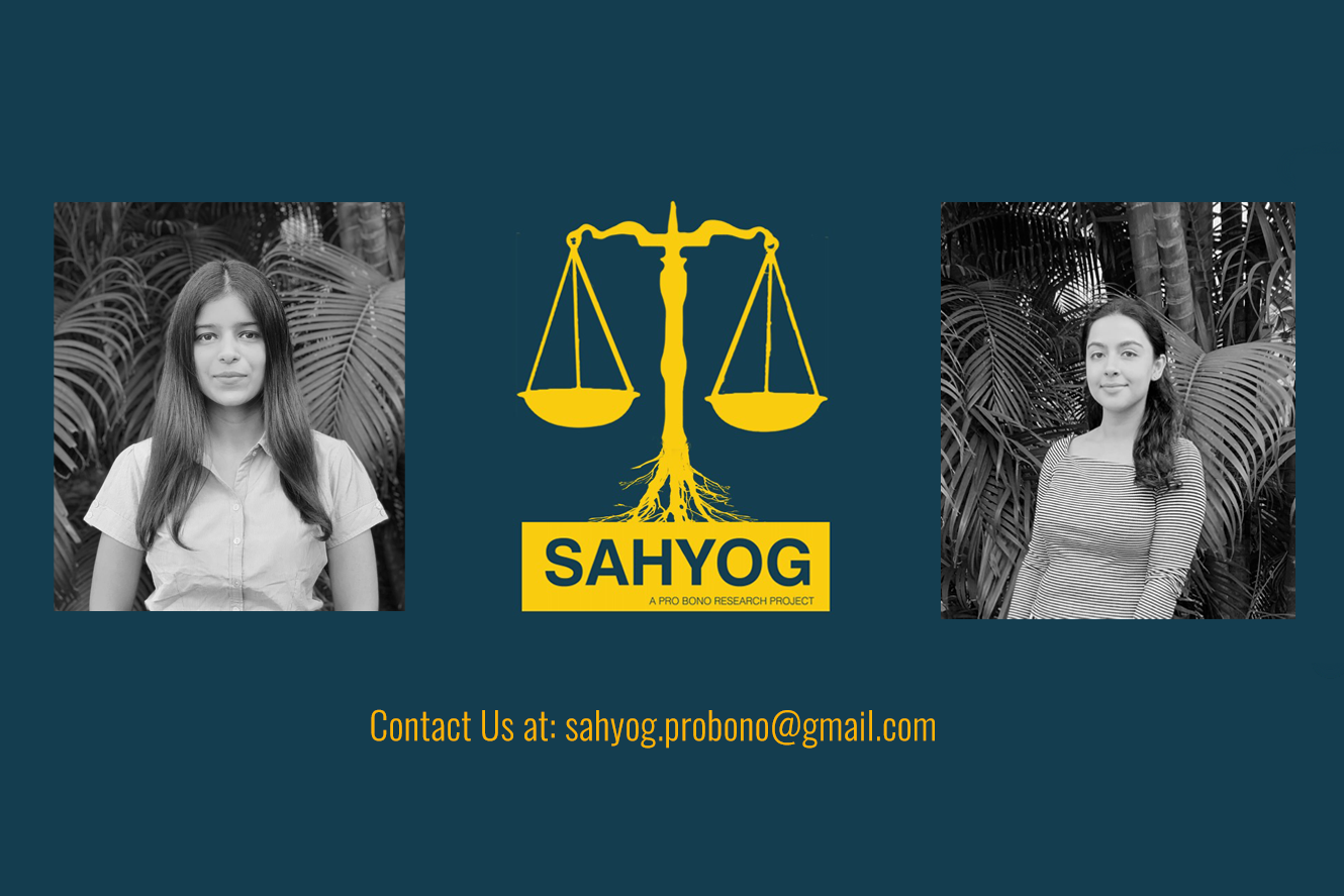 In conversation with Adya Jha and Dakshita Chopra on launching SAHYOG- A Pro Bono Research ...