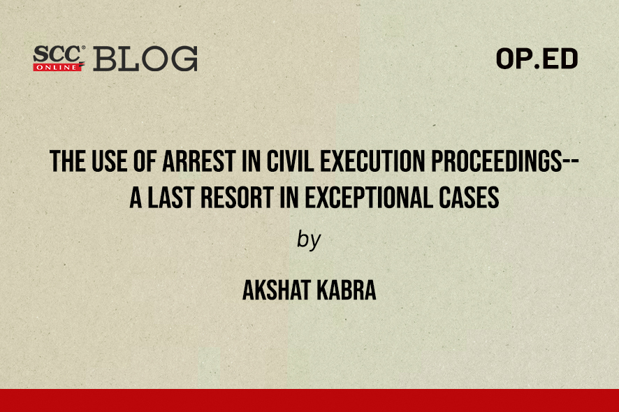 The Use of Arrest in Civil Execution Proceedings -- A Last Resort in ...